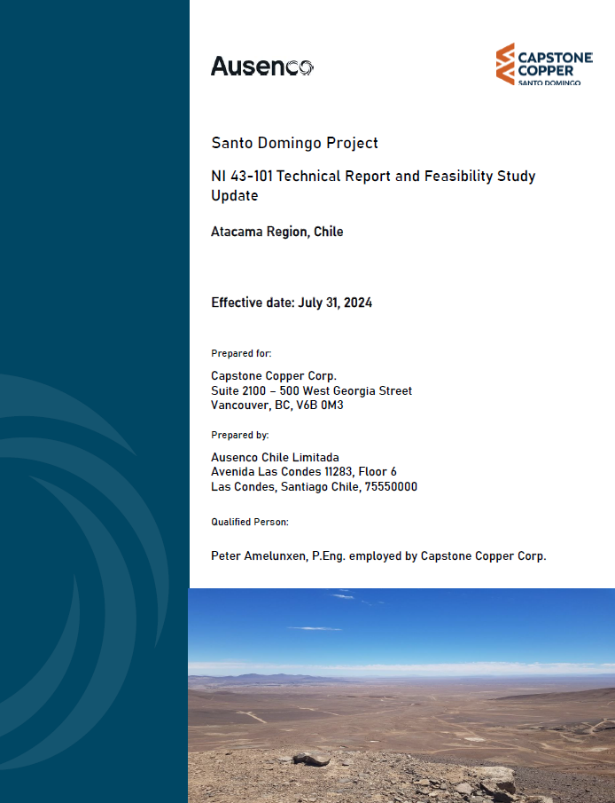 Santo Domingo Mine | Capstone Copper Operations in Chile